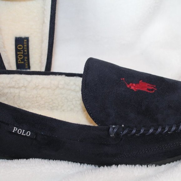 Polo Ralph Lauren | Shoes | New Polo Ralph Lauren Mens Slippers Blue ...